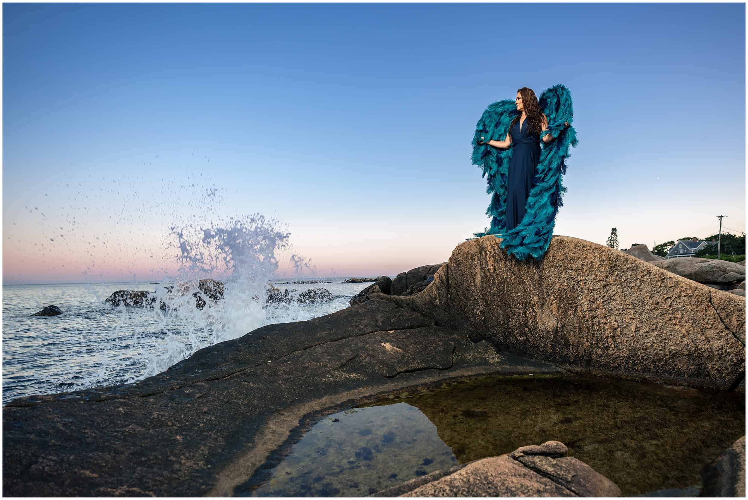 Mrs. Maine's photoshoot with Angel Wings | Maine Fantasy Photographer ...