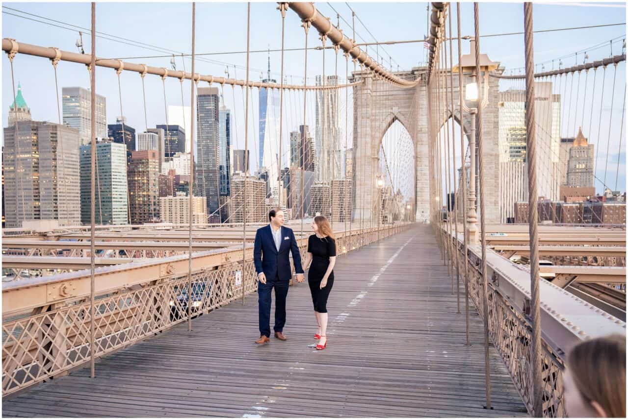 Blair and Jon's Brooklyn Bridge Engagement Session | Two Adventurous Souls