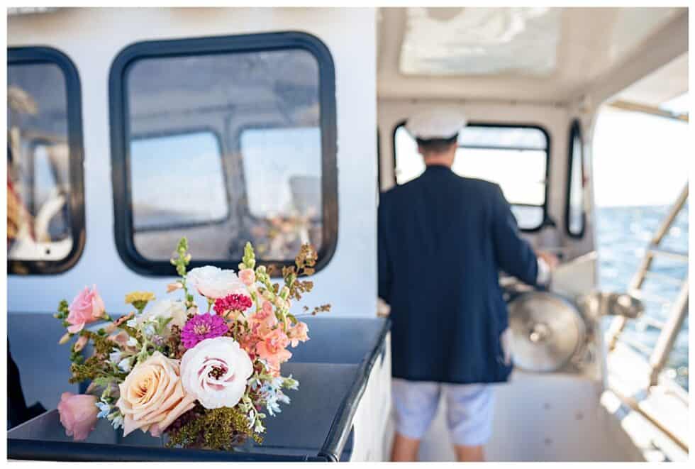 Christi and Michael's Lobster Boat Wedding with Just Banded | Two ...