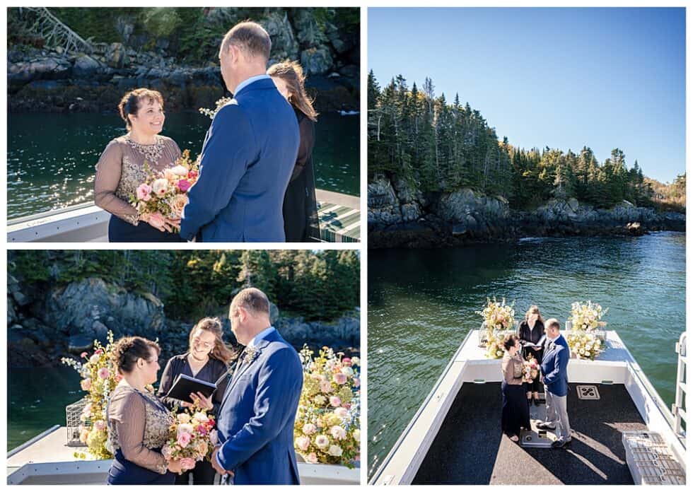 Christi and Michael's Lobster Boat Wedding with Just Banded | Two ...